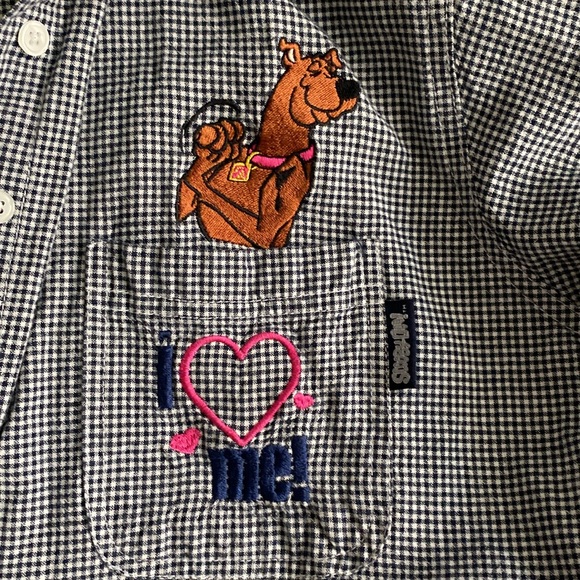 Warner Bros. | Tops | Vintage Scooby Doo Embroidered Button Down | Poshmark